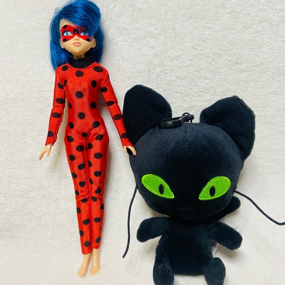 Toys | 7 Miraculous Ladybug Plagg Plush Ladybug Barbie Doll | Poshmark